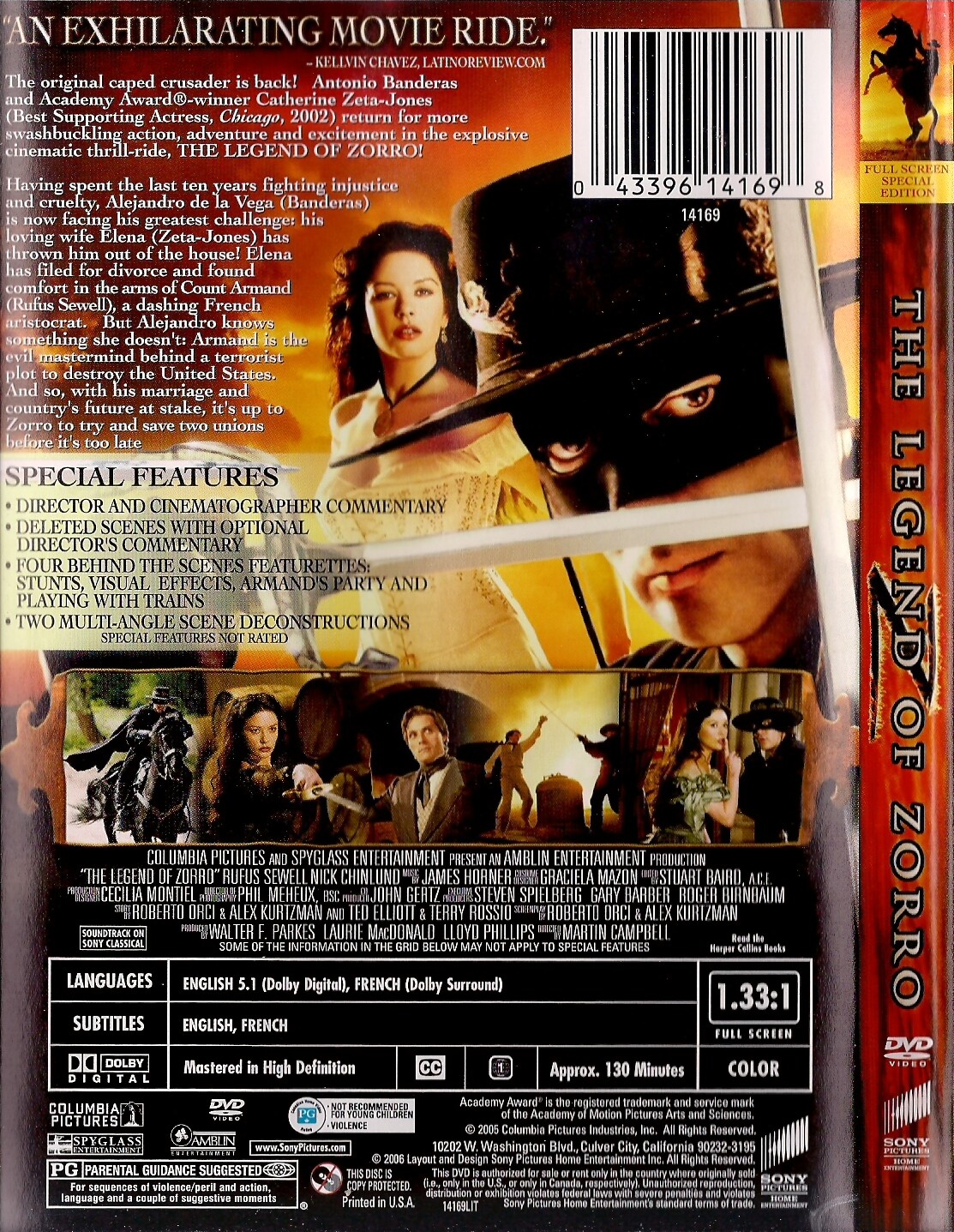 The Legend of Zorro (Widescreen Special Edition) - DVD -VERY GOOD ...