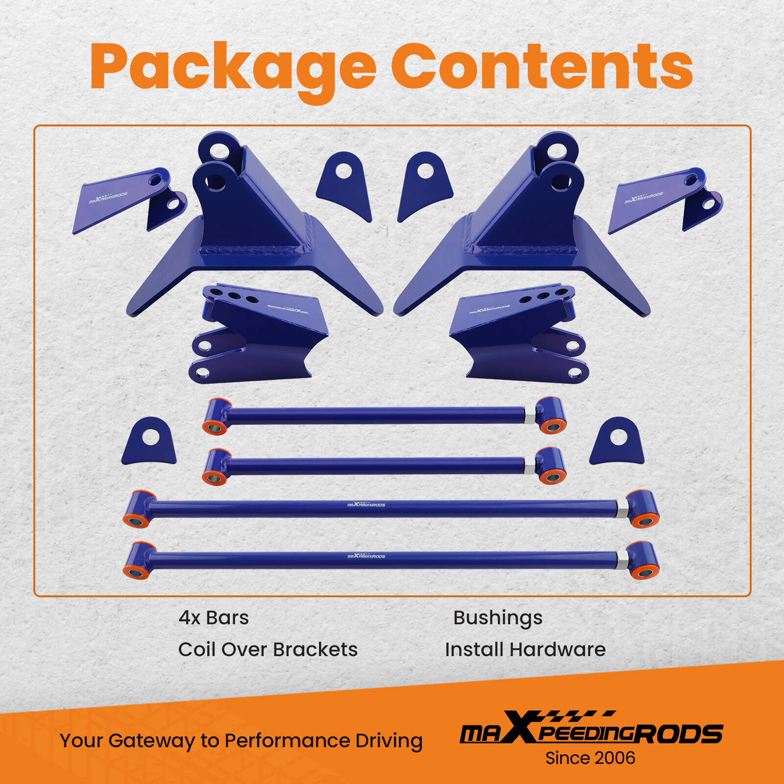 Rear Triangulated 4 Link Suspension Kit For Chevrolet S10 1994-2004 ...