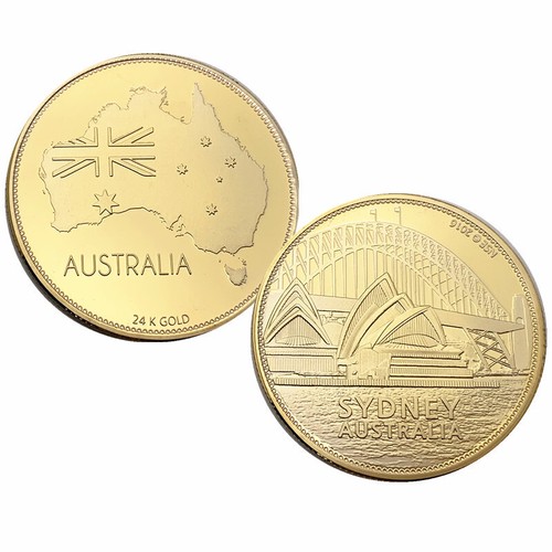Australia Darling Harbour Sydney Bridge Commemorative Gold Plated Coin ...