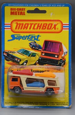 1970s Vtg Lesney Matchbox Superfast #11 Car Transporter Sealed Car ...