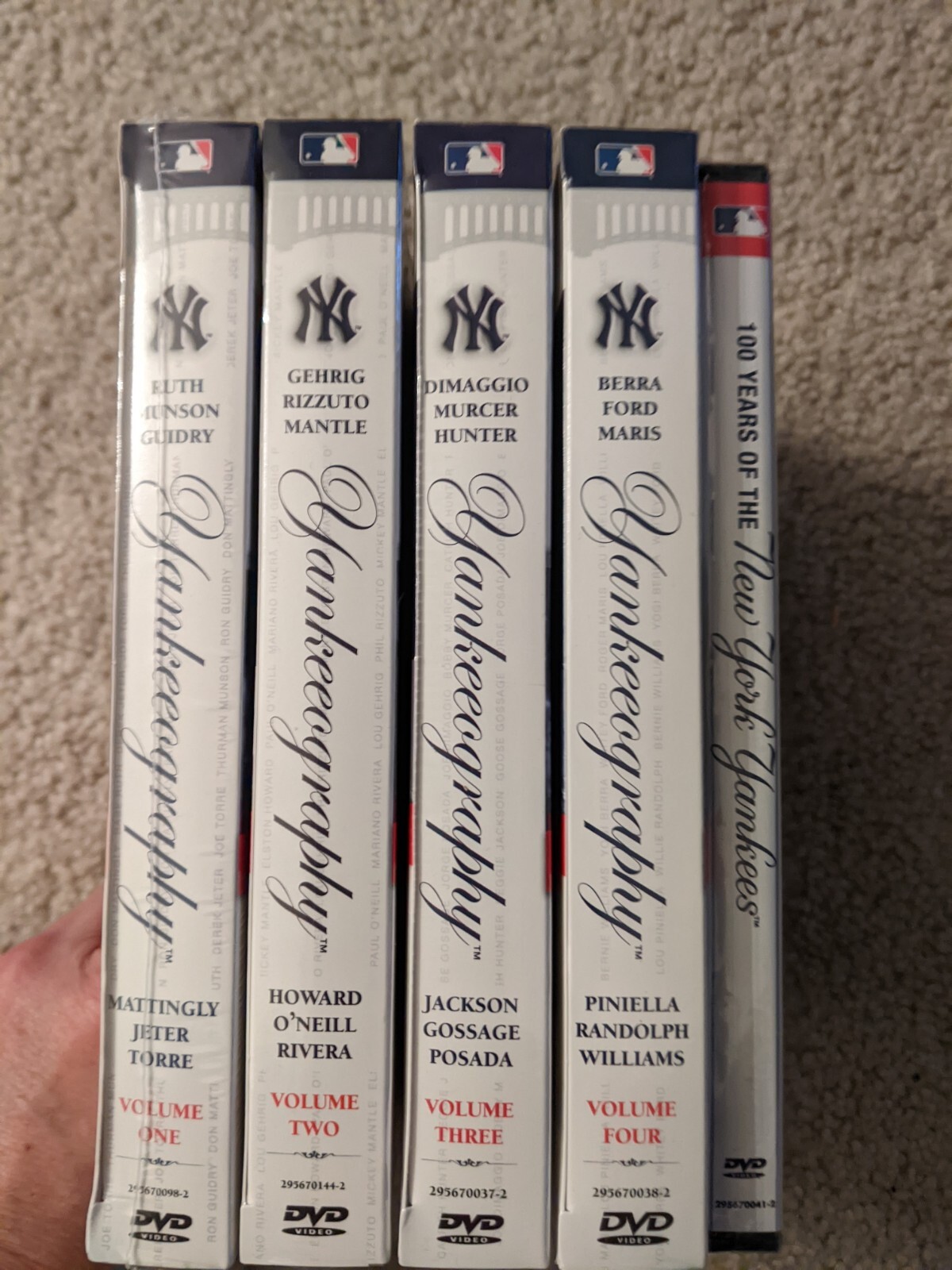 Yankeeography DVD Set. Volumes 1-4. + 100 Years Of The NY Yankees. New ...