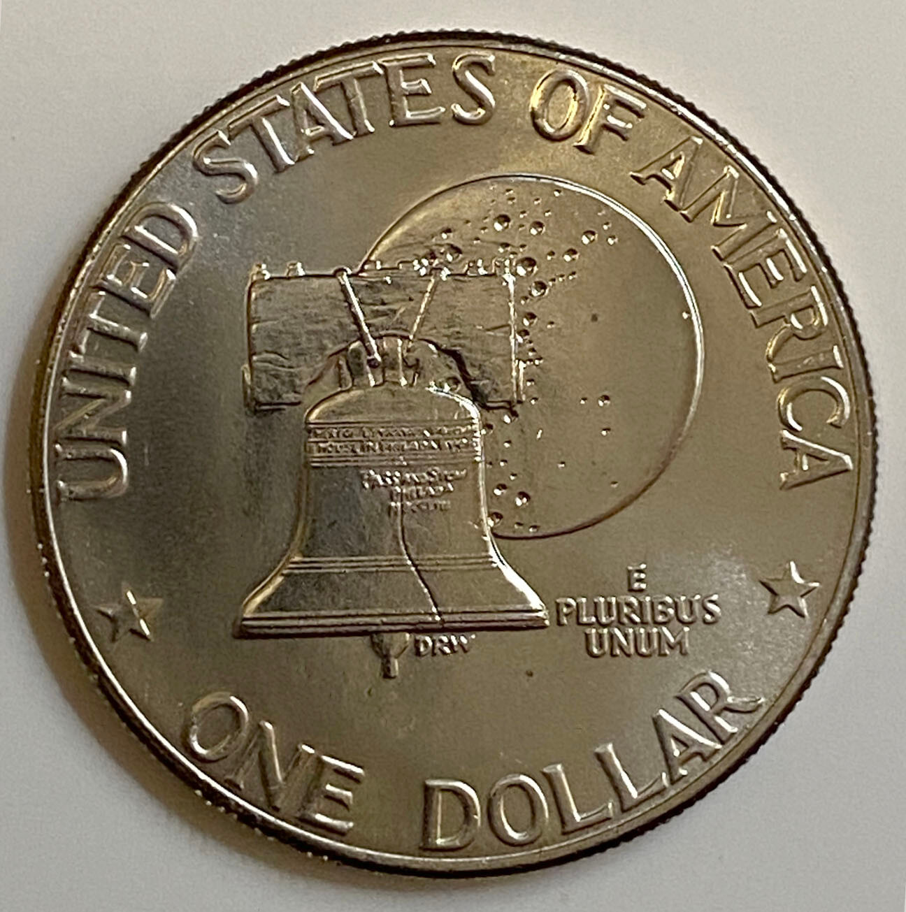 1976 D Type 2 Eisenhower Dollar Multiple Die Clashing On Obverse ...