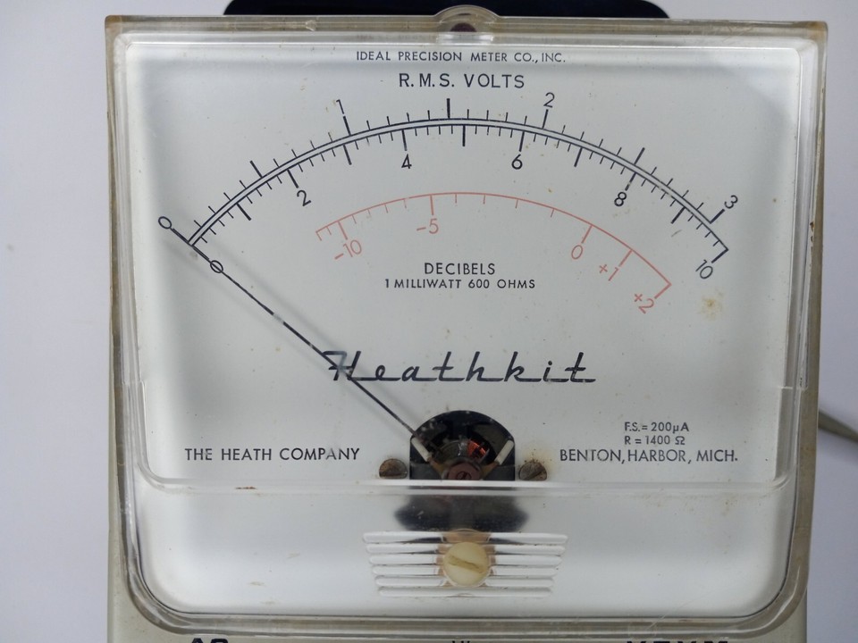 Vintage Heathkit Vacuum Tube Volt Meter AC VTVM Model IM-38 | eBay