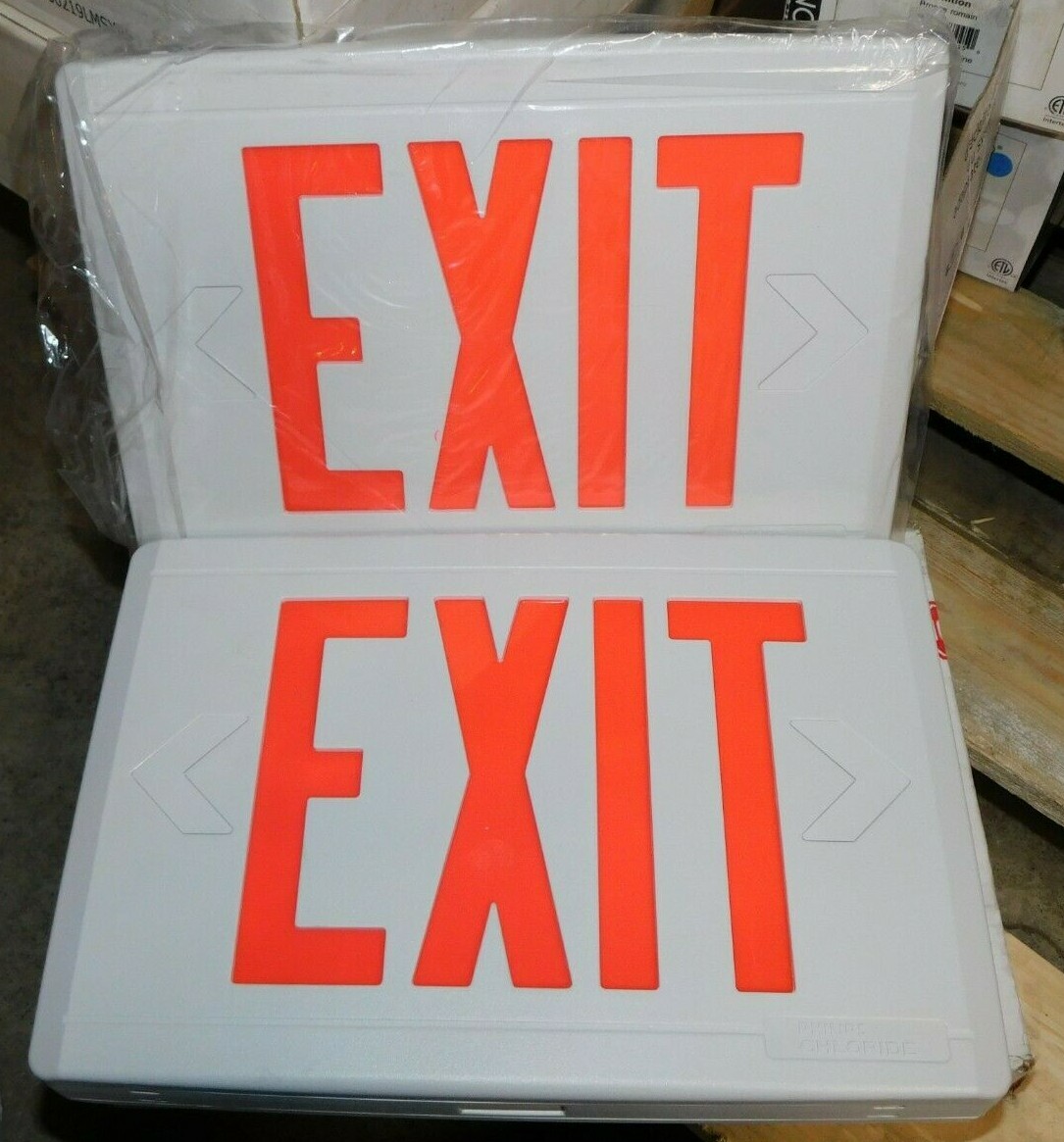 PHILIPS CHLORIDE CXL3RW LED Lighted Emergency Exit Sign 120-277VAC for ...