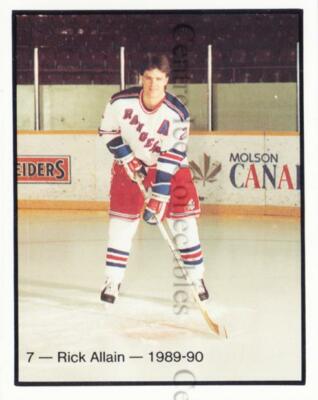 1989-90 Kitchener Rangers #7 Rick Allain | eBay