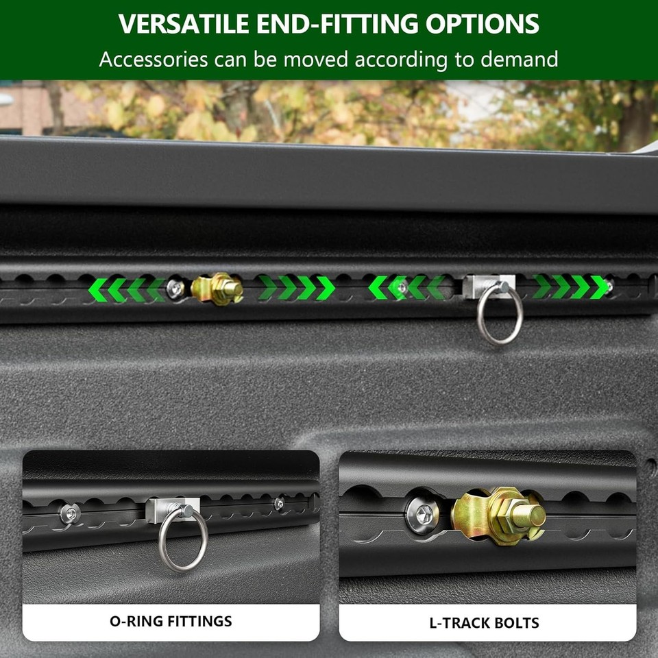 Trail Rail Compatible with 2022-2025 Ford Maverick Truck Bed Side Rail ...