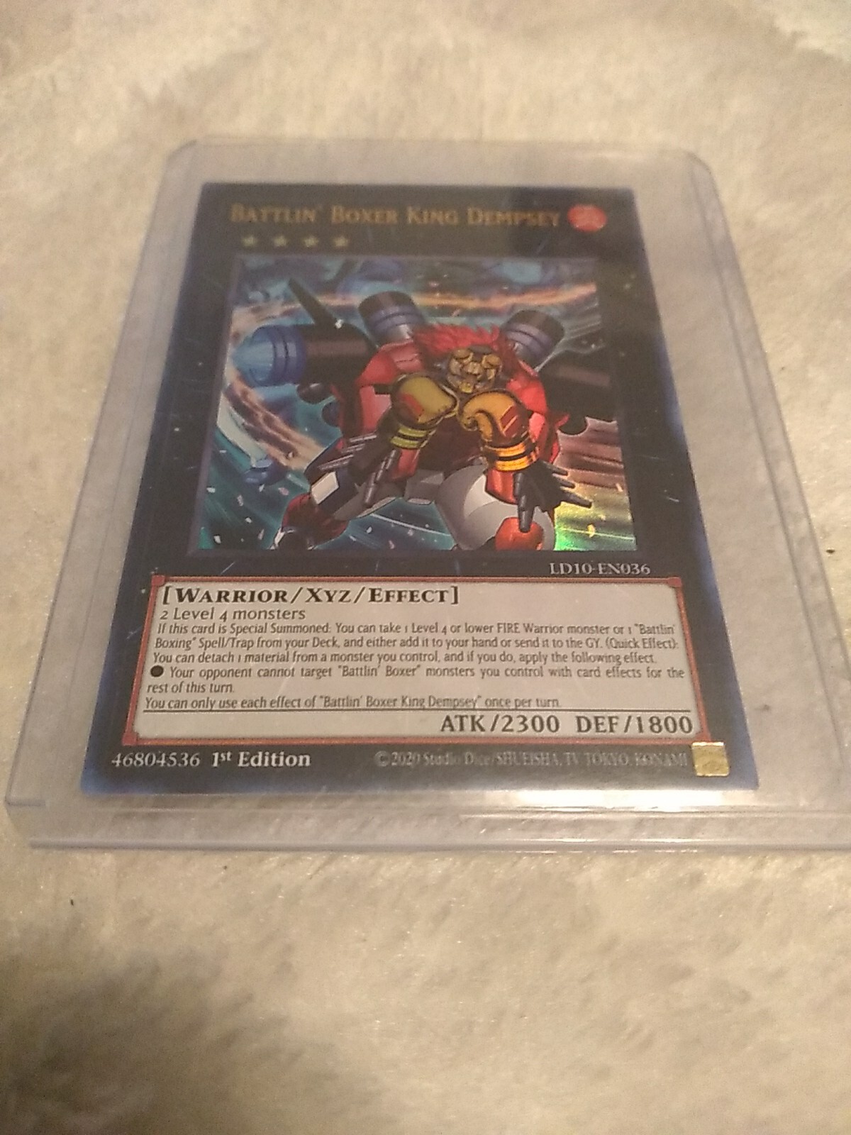 Yugioh Tcg Battlin' Boxer King Dempsey Mint | eBay