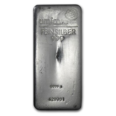 5000 gram Silver Bar - Umicore Coin Bar (Poured) | eBay