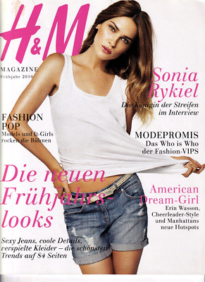 H & M Magazine ERIN WASSON_DREE HEMINGWAY_SONIA RYKIEL Printemps 2010 ...