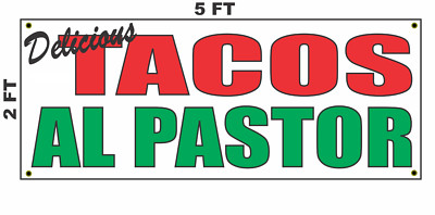 Tacos Al Pastor Banner Sign NEW 2x5 | eBay