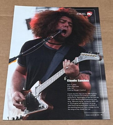 COHEED & CAMBRIA - CLAUDIO SANCHEZ - 2010 - Music Print Ad Photo | eBay