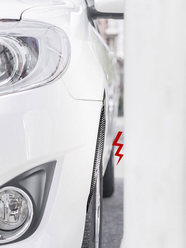 2x/Set Universal Car Parts Fender Mud Flap Splash Strip Guard Carbon ...