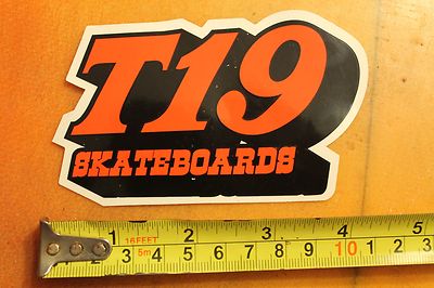 T19 Skateboards Classic Logo Vintage Skateboarding Decal STICKER | eBay ...