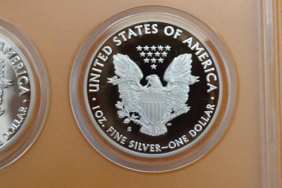 2018-S $1 Silver Eagles (3 Coin Location Set) PCGS PR70 DCAM Edmund Moy ...