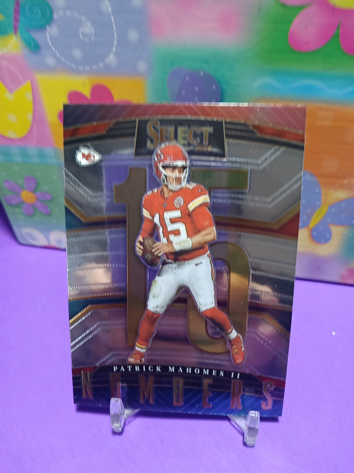 2022 Select Football Patrick Mahomes Numbers #SN-1 Kansas City Chiefs ...