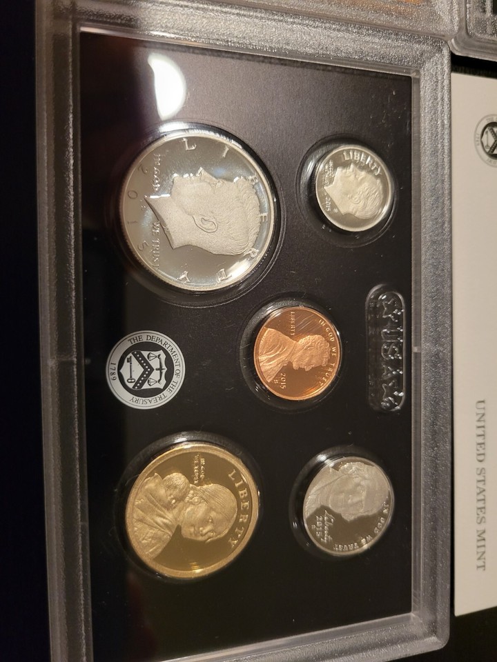 2015-s U.S. SILVER 14 coin Proof Set. Original as made by U.S. | eBay