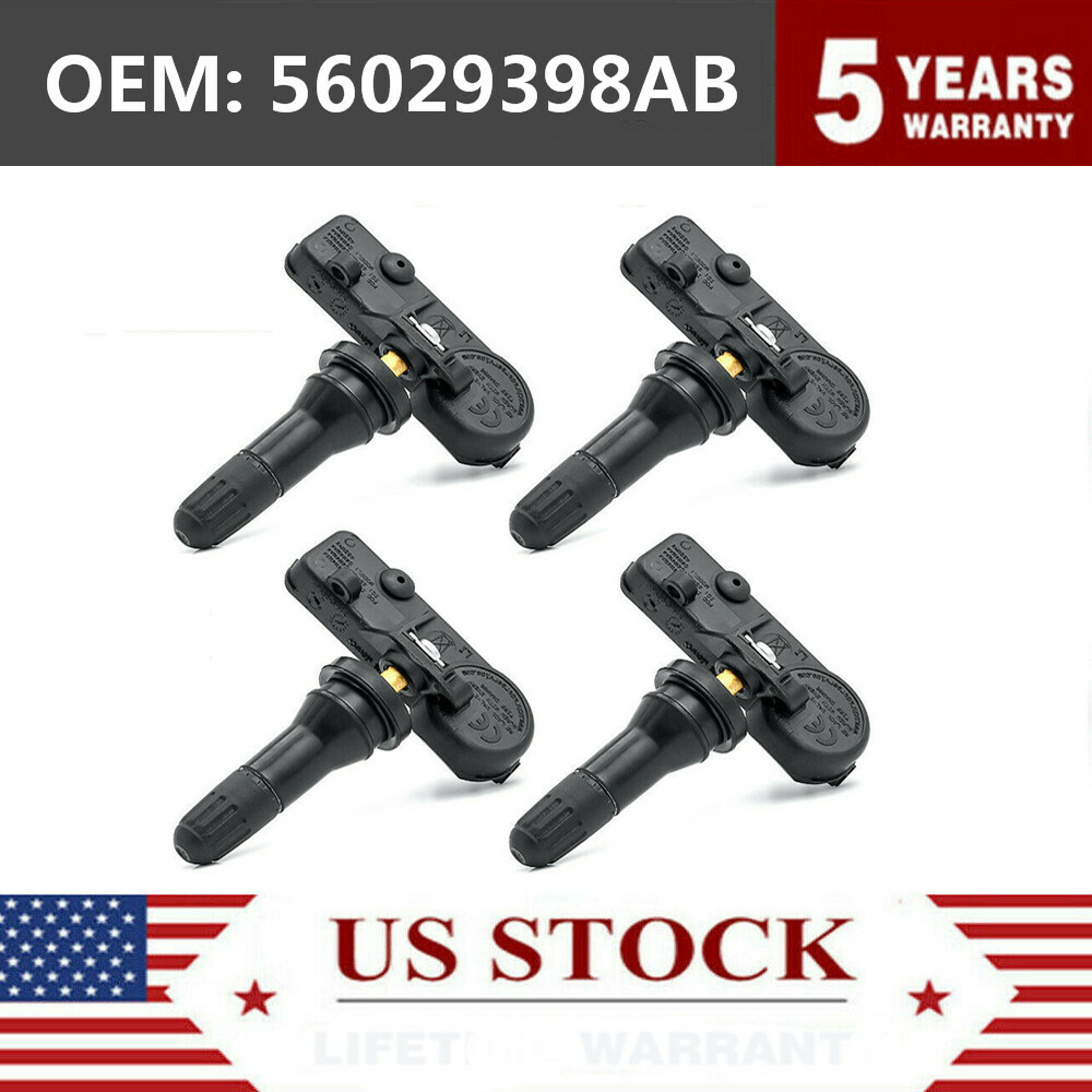 4x TIRE PRESSURE OEM 56029398AB TPMS SENSOR For CHRYSLER DODGE RAM ...