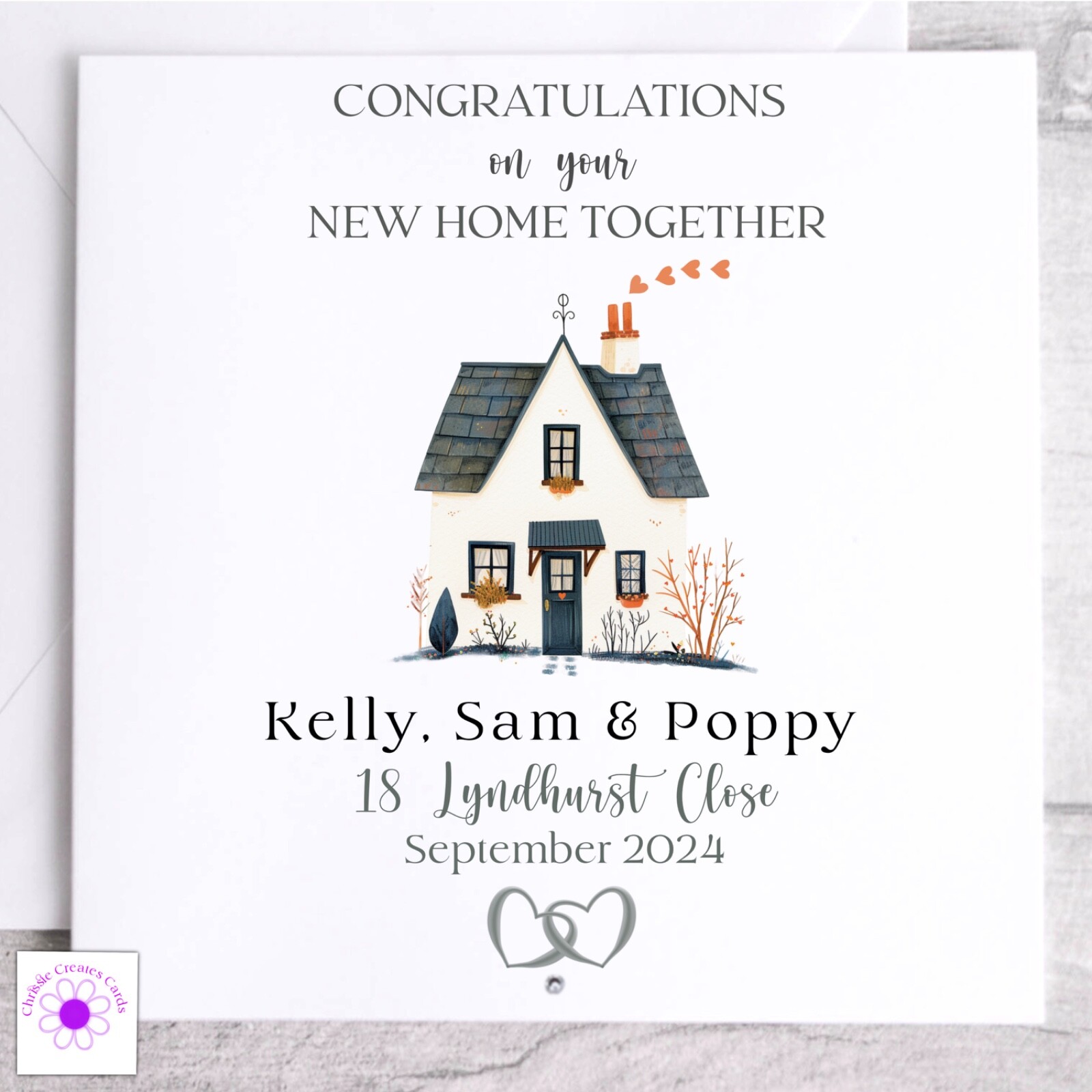 Personalised First New Home Together | House Warming Congratulations ...