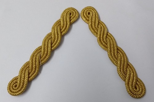 Gold Cords Shoulder British Made Army issue no Rank Insignia Ceremonial ...