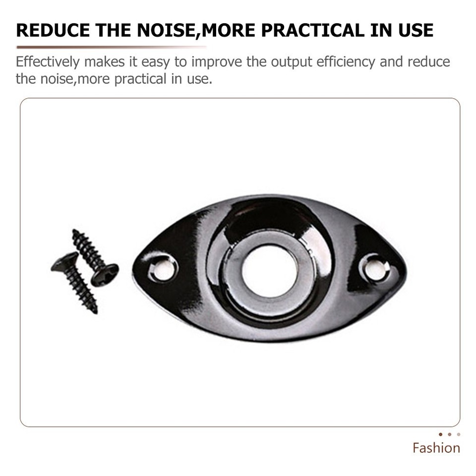 5 Sets Guitar Socket Plates for Replacement Pickup Jack Bass Parts ...