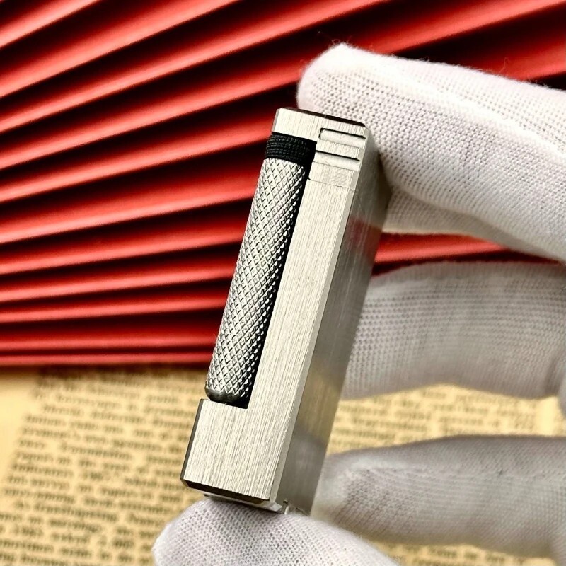 Titanium Carved Marlboro Side Sliding Lighter Classic Retro Kerosene ...
