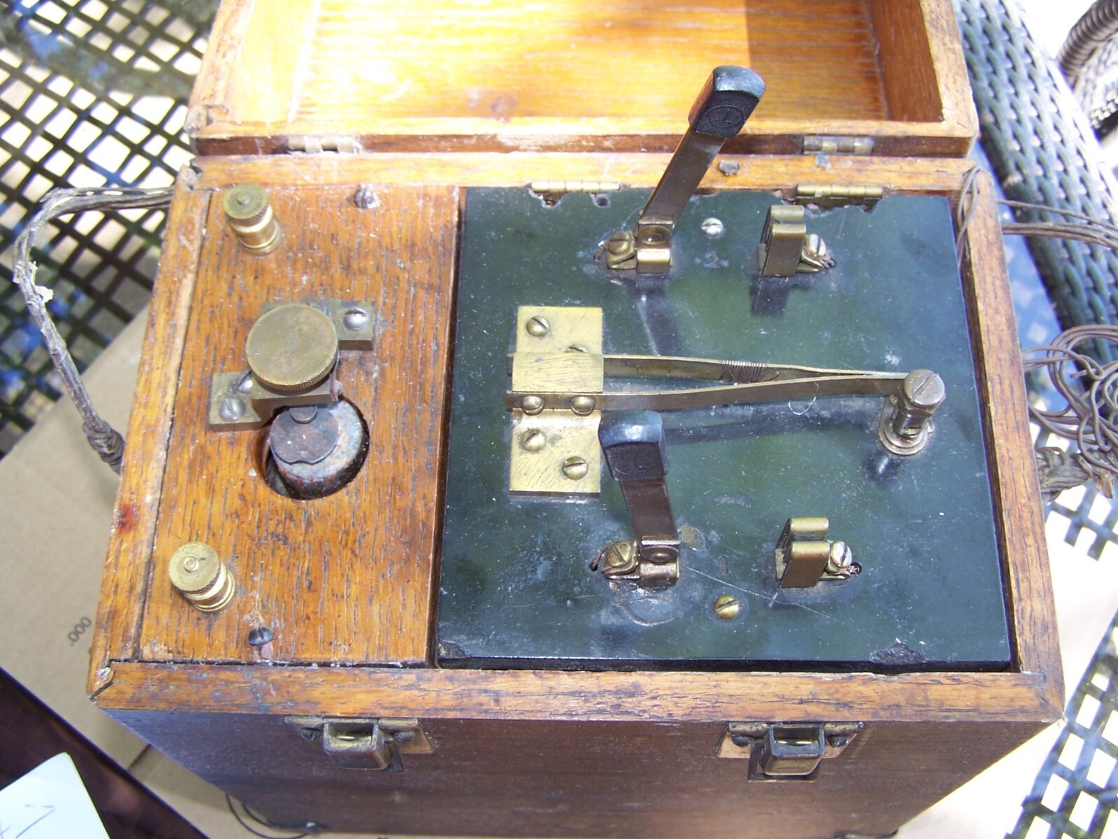 RARE Vintage Antique Early 1900's Wooden Dynamite Explosive Detonator ...