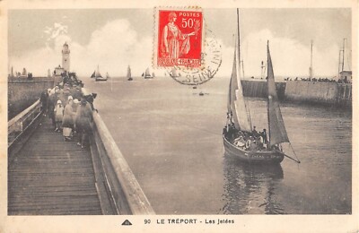 CPA 76 LE TREPORT LES JETEES | eBay