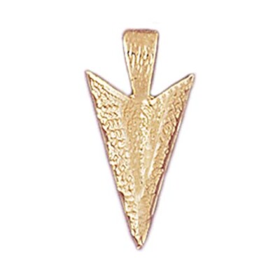 New 14k Gold Arrowhead Pendant | eBay