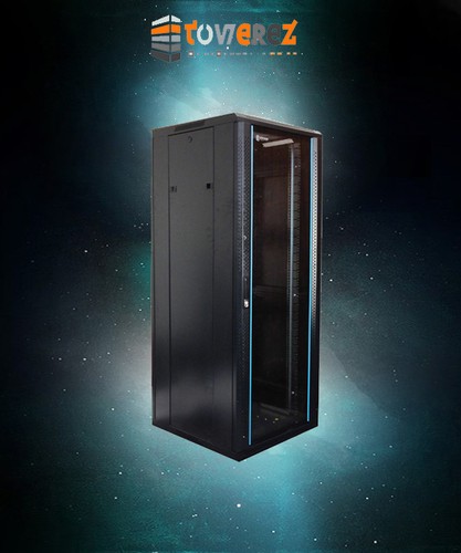 18FLAT PACK 18U 1mt H Data Wall Cabinet 450mm Patch Panel PDU LAN ...