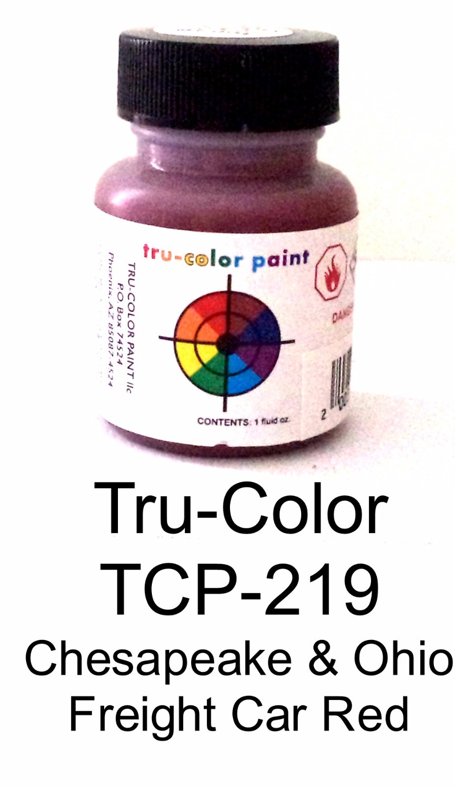 Tru-Color TCP-219 C&O Chesapeake & Ohio Freight Car Red 1 oz Paint ...