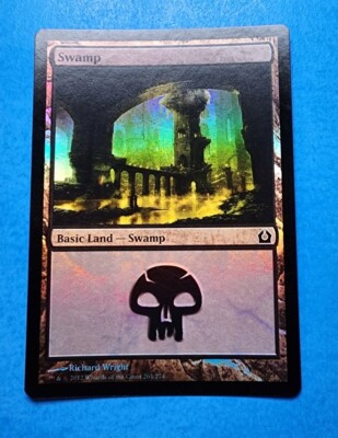 1x Swamp Basic Land Return to Ravnica 2012 Mtg Magic Card Black Mana ...