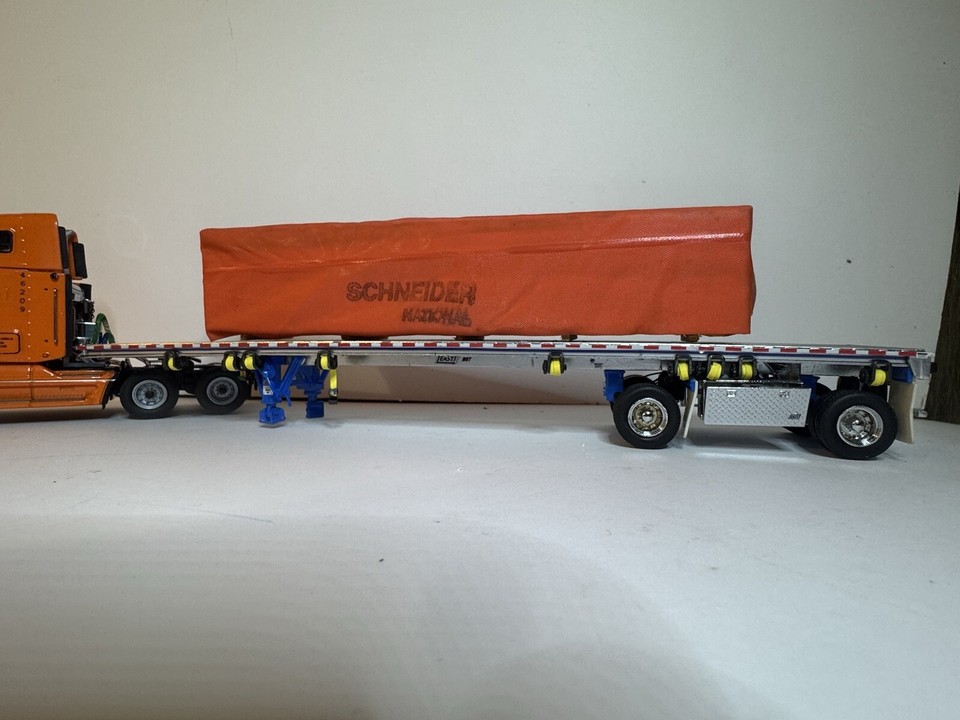 Sword 1,50 Truck Schneider W/flatbed Tlr W/ tarped load | eBay