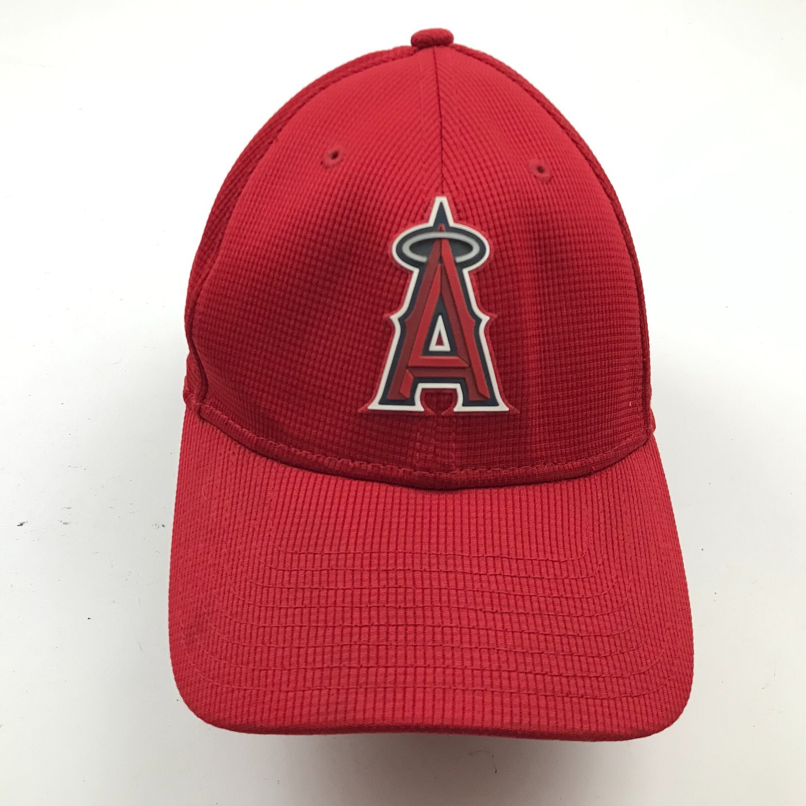 Los Angeles Angels Hat Cap Size M - L Stretch Fit Red Embroidered MLB ...