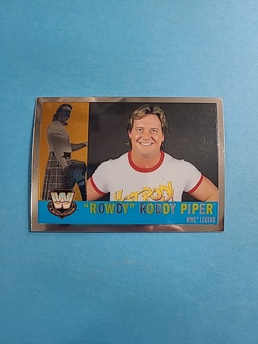 ROWDY RODDY PIPER 2006 TOPPS HERITAGE CHROME WWE WRESTLING CARD # 85 ...