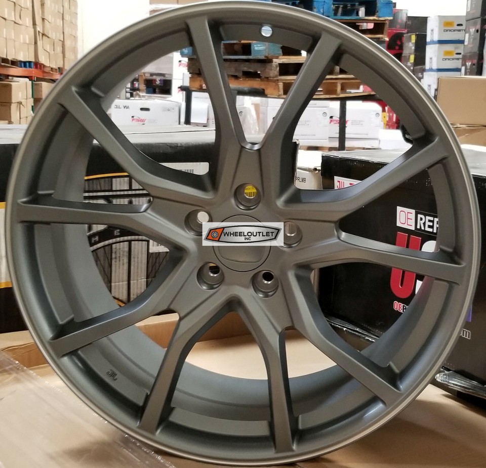 20 Wheels Gunmetal Rims Type R Style Fit Honda Accord Civic Sedan Coupe ...
