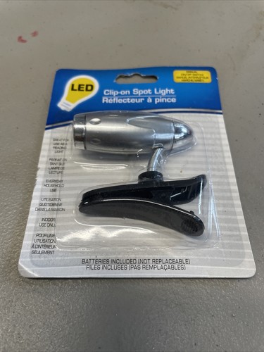 led clip on spotlight, new in packaging, black | eBay