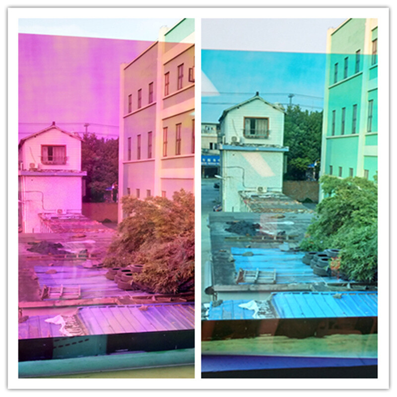 Decorative Window Film Glass Film Rainbow Effect Door Window Film Color ...