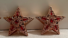 4 Vintage Plastic Jeweled Star Christmas String Light Covers 3 3/4 ...