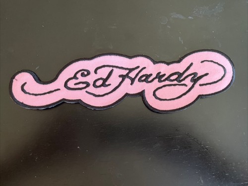 Ed Hardy Large Logo Patch Black Pink Jacket | eBay