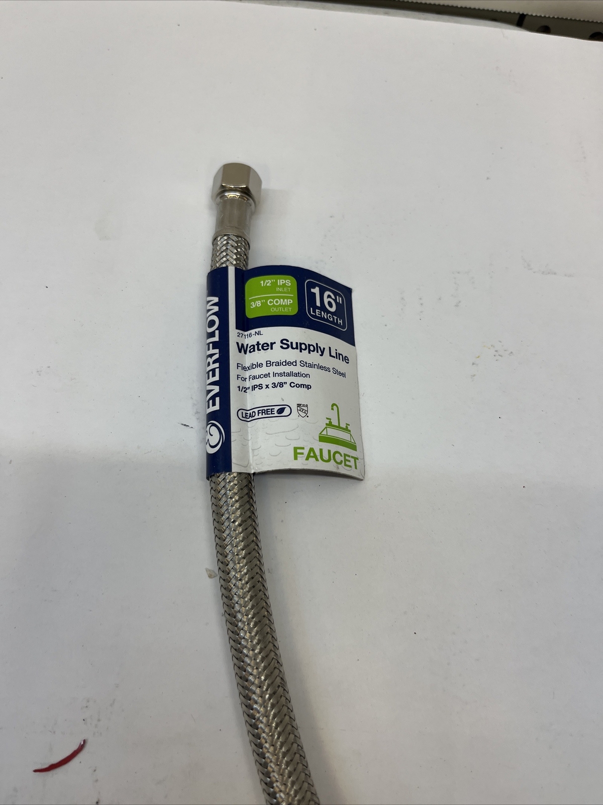 Everflow 27116NL Lead Free Braided Faucet - Silver for sale online | eBay