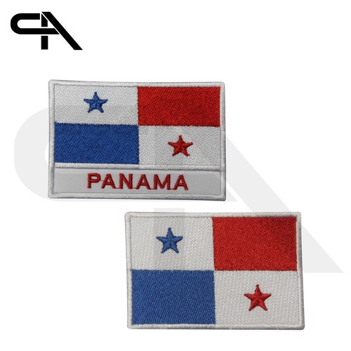 Panama Flag iron on Embroidered Sew on Patch For Clothes 9x6cm | eBay Australia