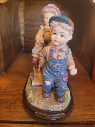 Marlo Collection Children Playing With Rolling Horse Figurine | eBay