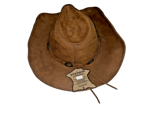 Stetson Rodeo Dr Collection Mens Tan Leather Shapeable Cowboy Hat Small ...