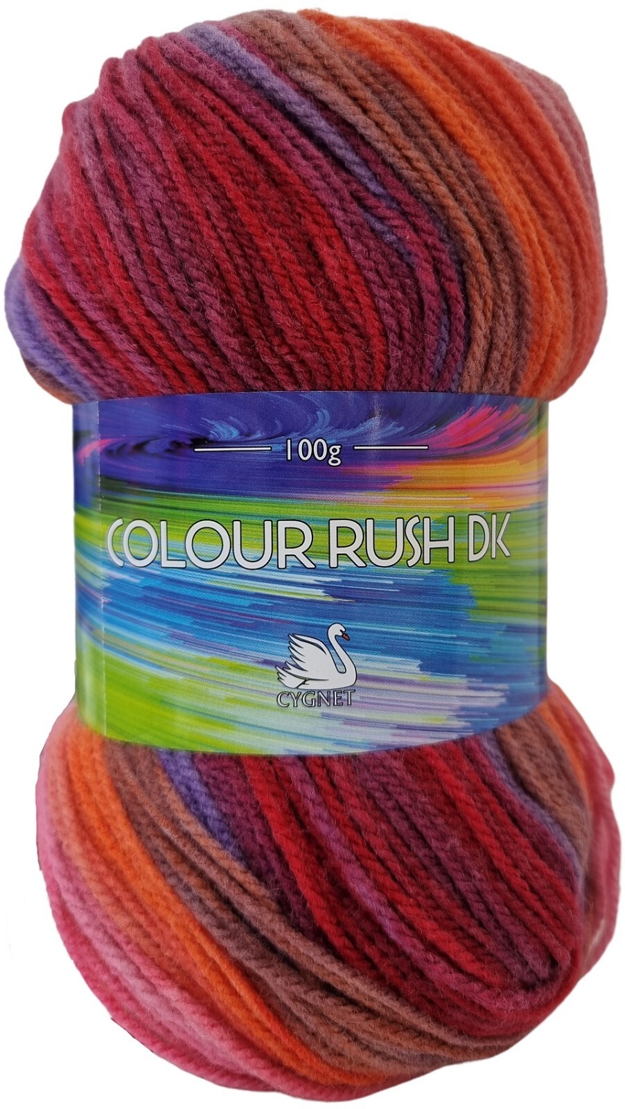 Cygnet COLOUR RUSH DK Knitting Yarn / Wool - 100g Double Knit Ball - 12 ...