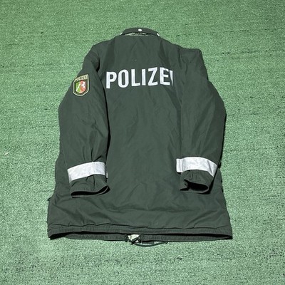 Men's Vtg WAHLER German Polizei Police Green w/ Patch Winter Jacket ...