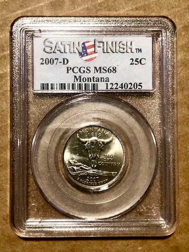 2007-D 25c Montana Satin Finish PCGS MS68......nice clean coin | eBay