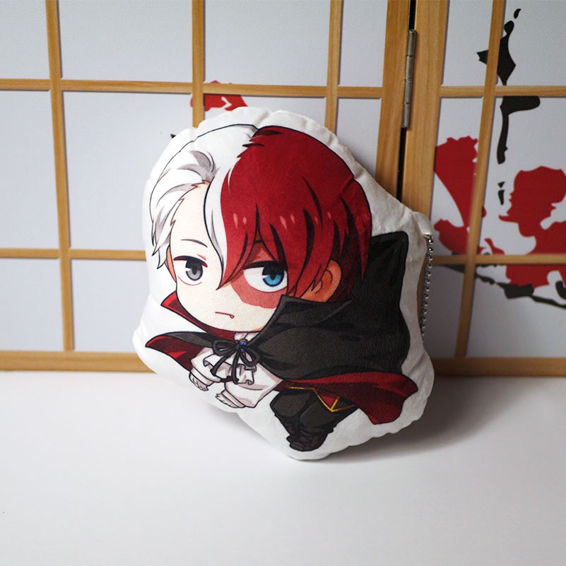 My Hero Academia Todoroki Shoto Cosplay Throw Pillow Plush Toy Keychain ...