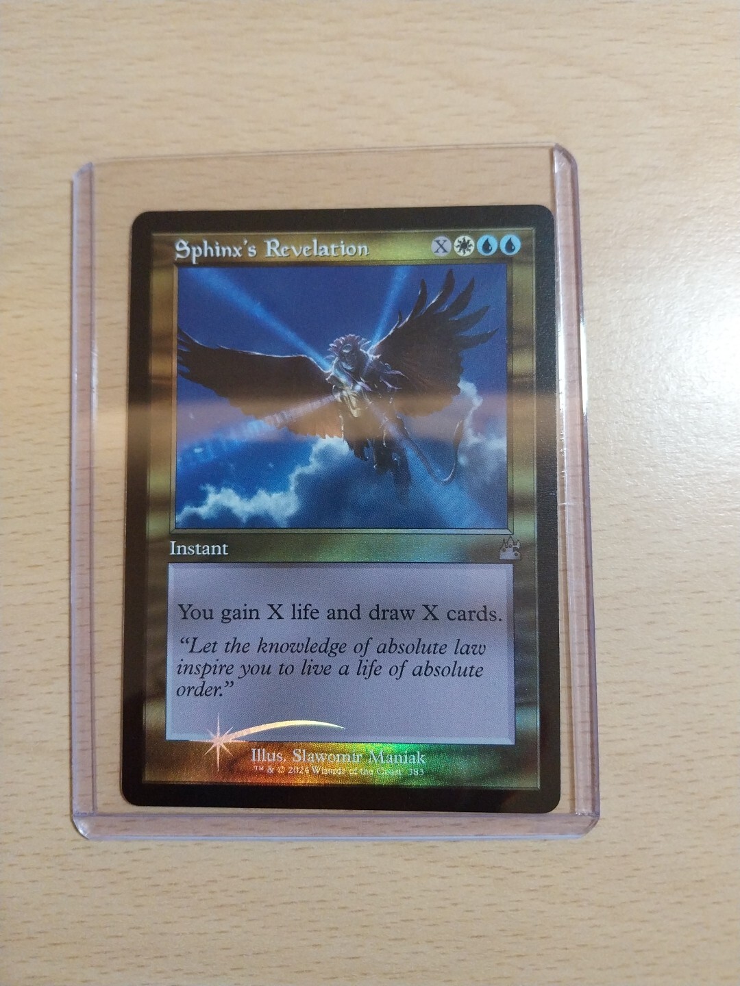 Sphinx’s Revelation, RETRO FRAME Ravnica Remastered #383, FOIL MTG ...