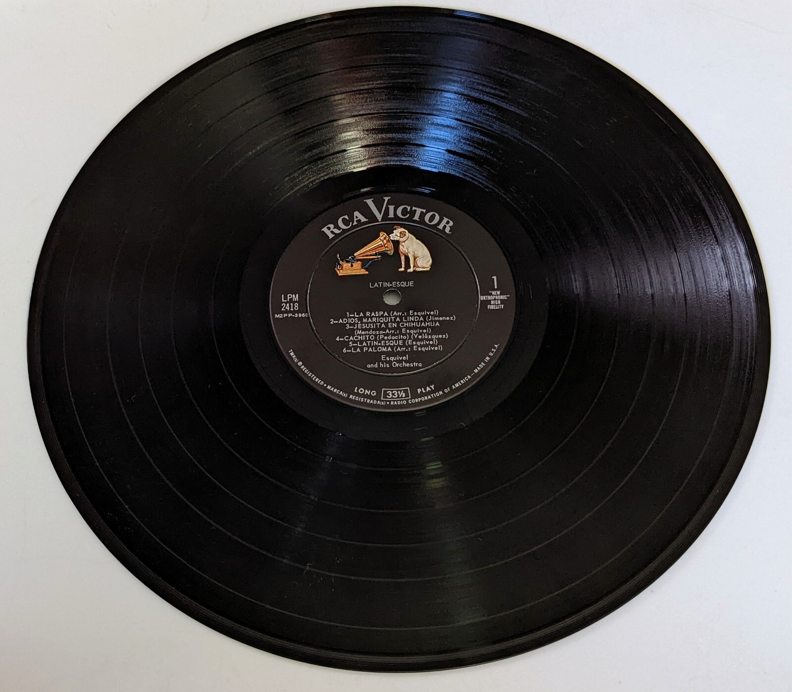 Esquivel And His Orchestra LP Vinyl Record Latin-Esque RCA Victor LPM ...