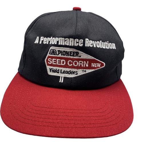 Pioneer Seed Corn Black Red Baseball Hat Farmer Performance K Products ...
